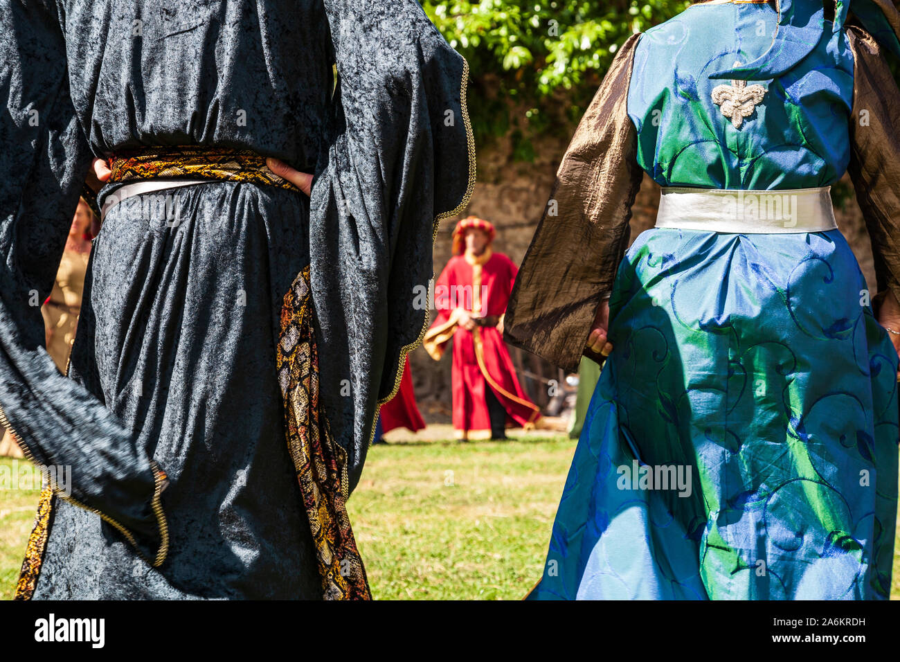 Medieval costumes during a festival in Brittany, France Stock Photo - Alamy