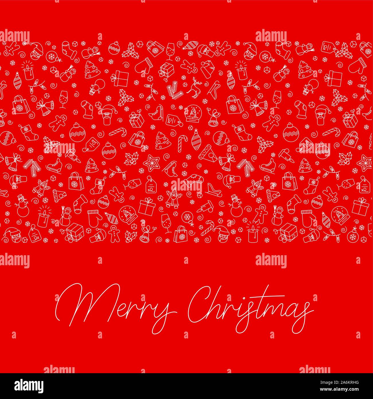 Holiday and Christmas background with icons Stock Vector Image & Art ...
