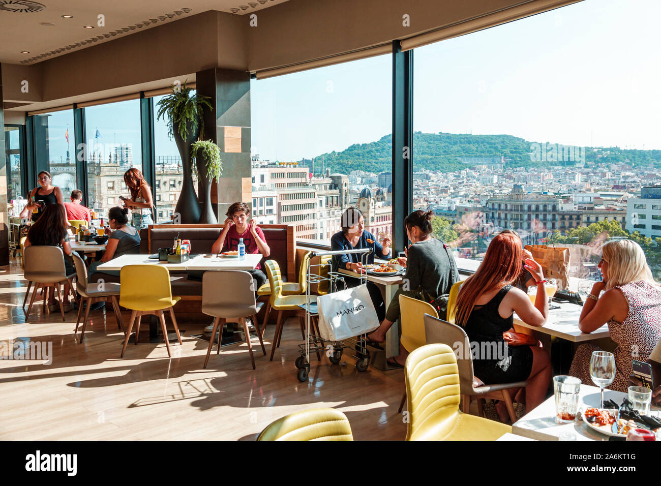 Barcelona Spain,Catalonia Plaza Placa de Catalunya,El Corte Ingles ...