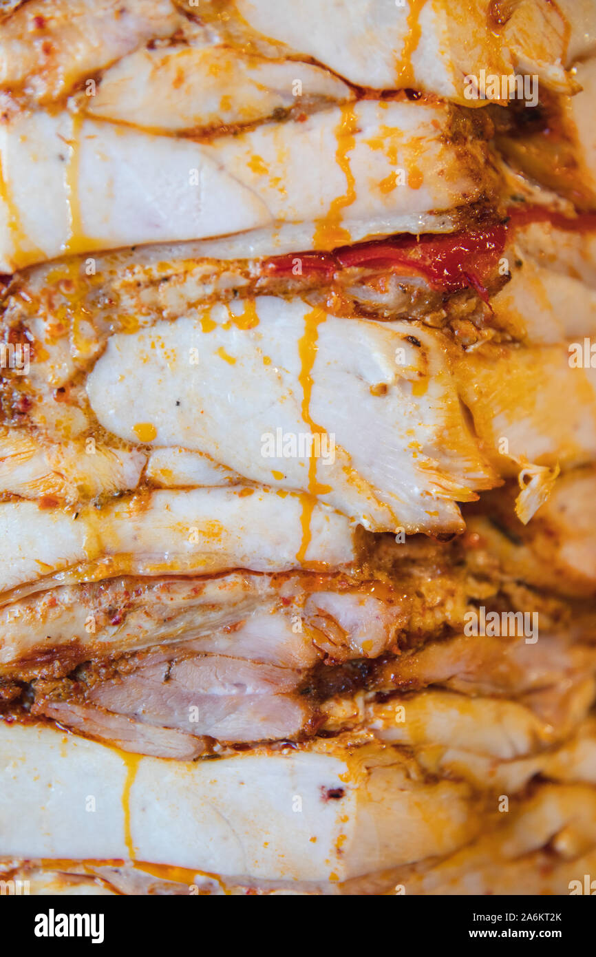 Traditional Turkish Doner Kebab meat. Shawarma or gyros. Turkish, greek ...