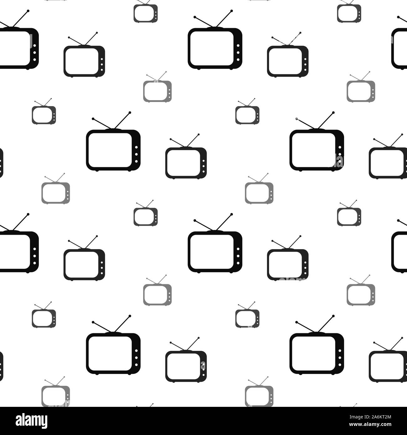 tv, vector seamless pattern, Editable can be used for web page ...