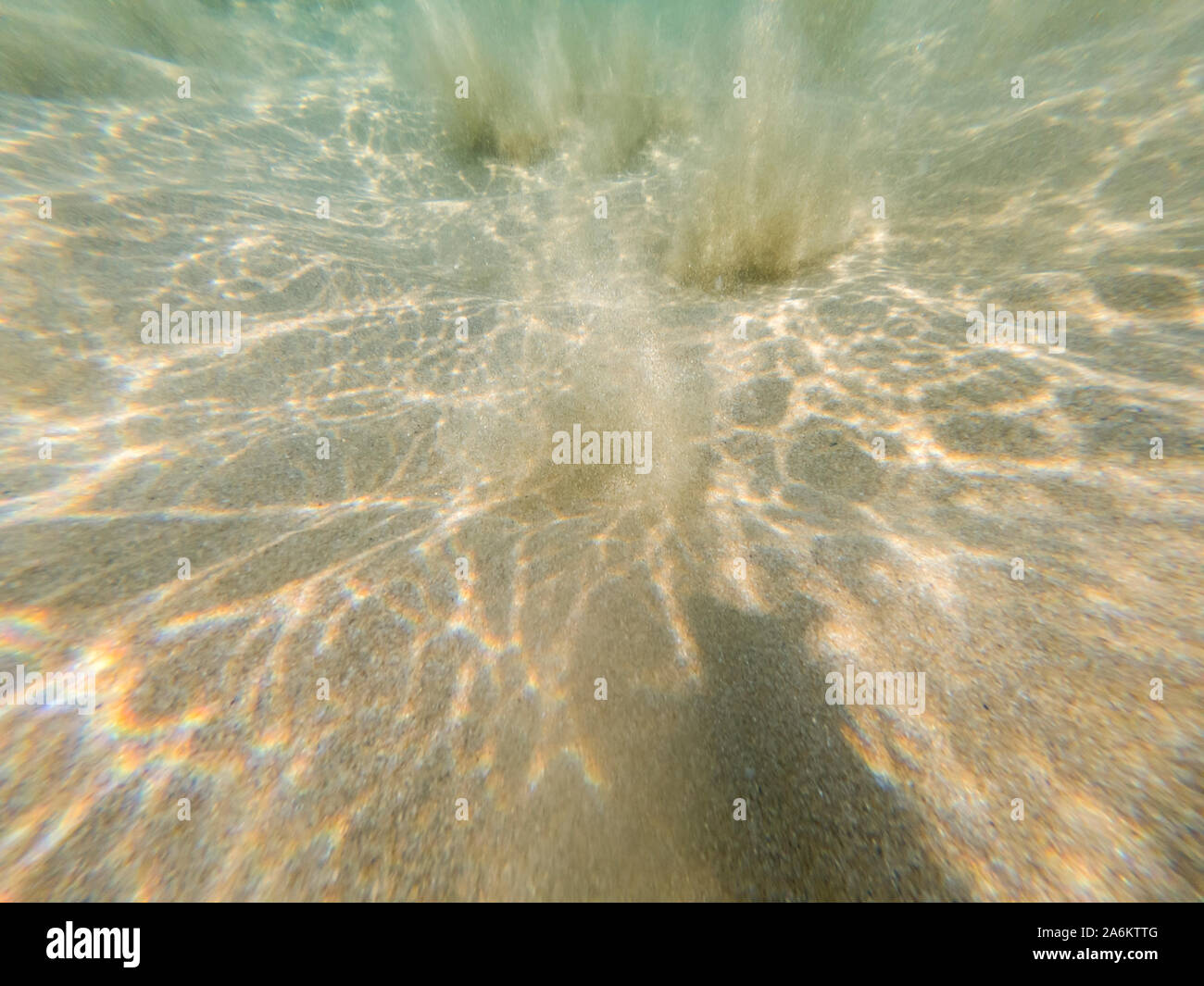 Under water view of sandy sea floor with flowing sand Stock Photo - Alamy