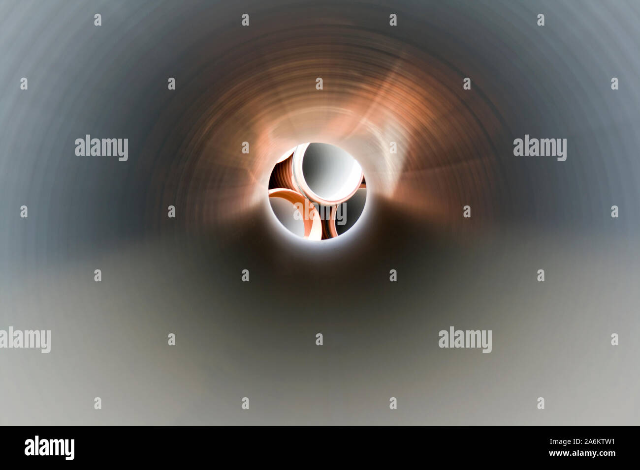 Inside of stopped gas pipeline Stock Photo - Alamy