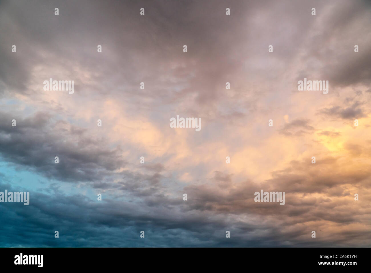 Very dramatic sky and colorful clouds with sunlight coming through Stock Photo - Alamy