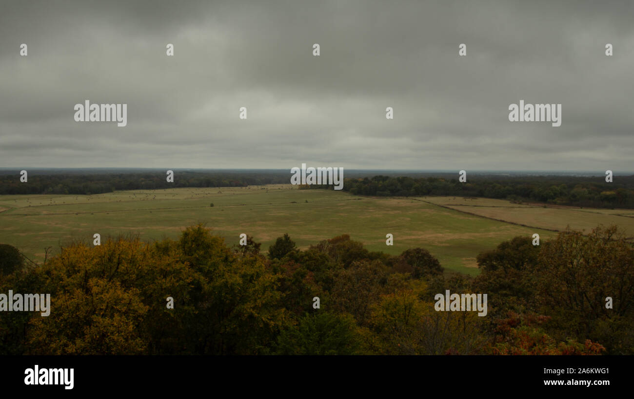 Historical Pea Ridge battlefield. Overlook Stock Photo - Alamy