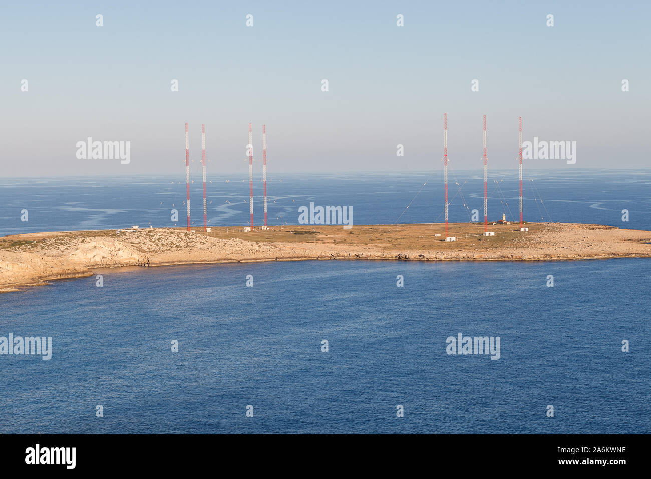 British radar station at Cape Greco on Cyprus Stock Photo - Alamy