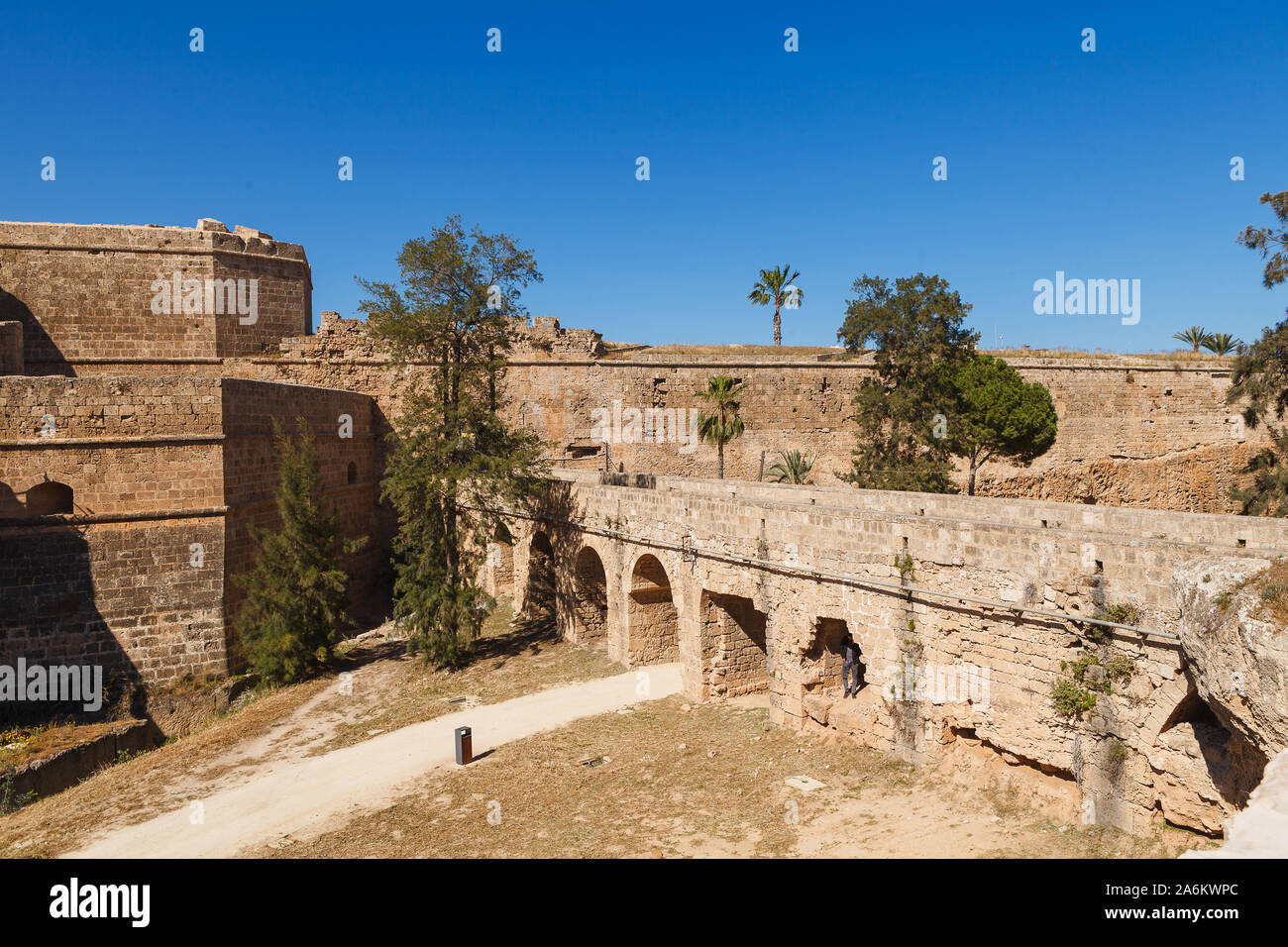 City walls of Famagusta in Northern Cyprus Stock Photo - Alamy