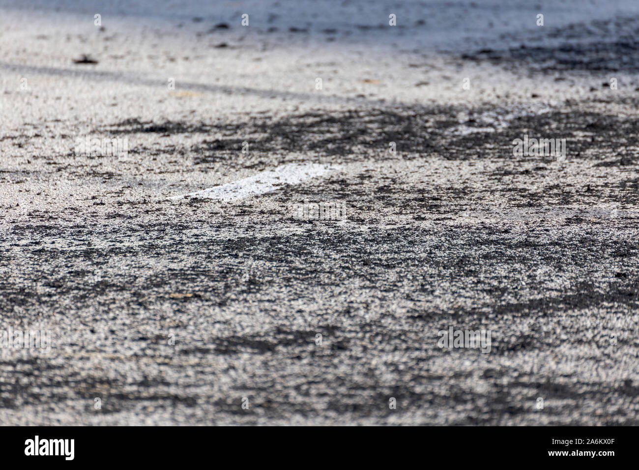 Burned rubber from a drifting race on the side of a track Stock Photo ...