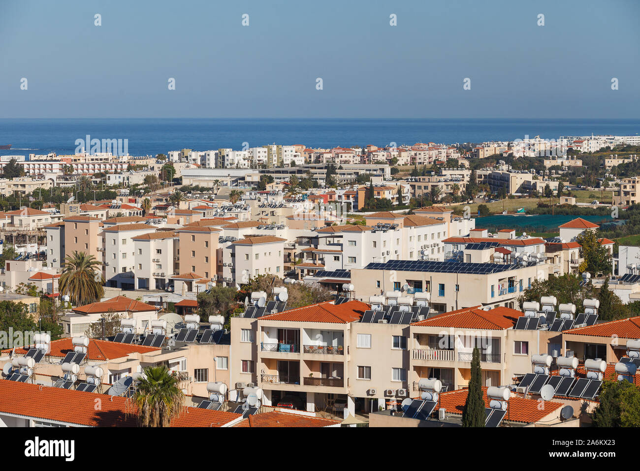 Aerial view paphos cityscape cyprus hi-res stock photography and images ...
