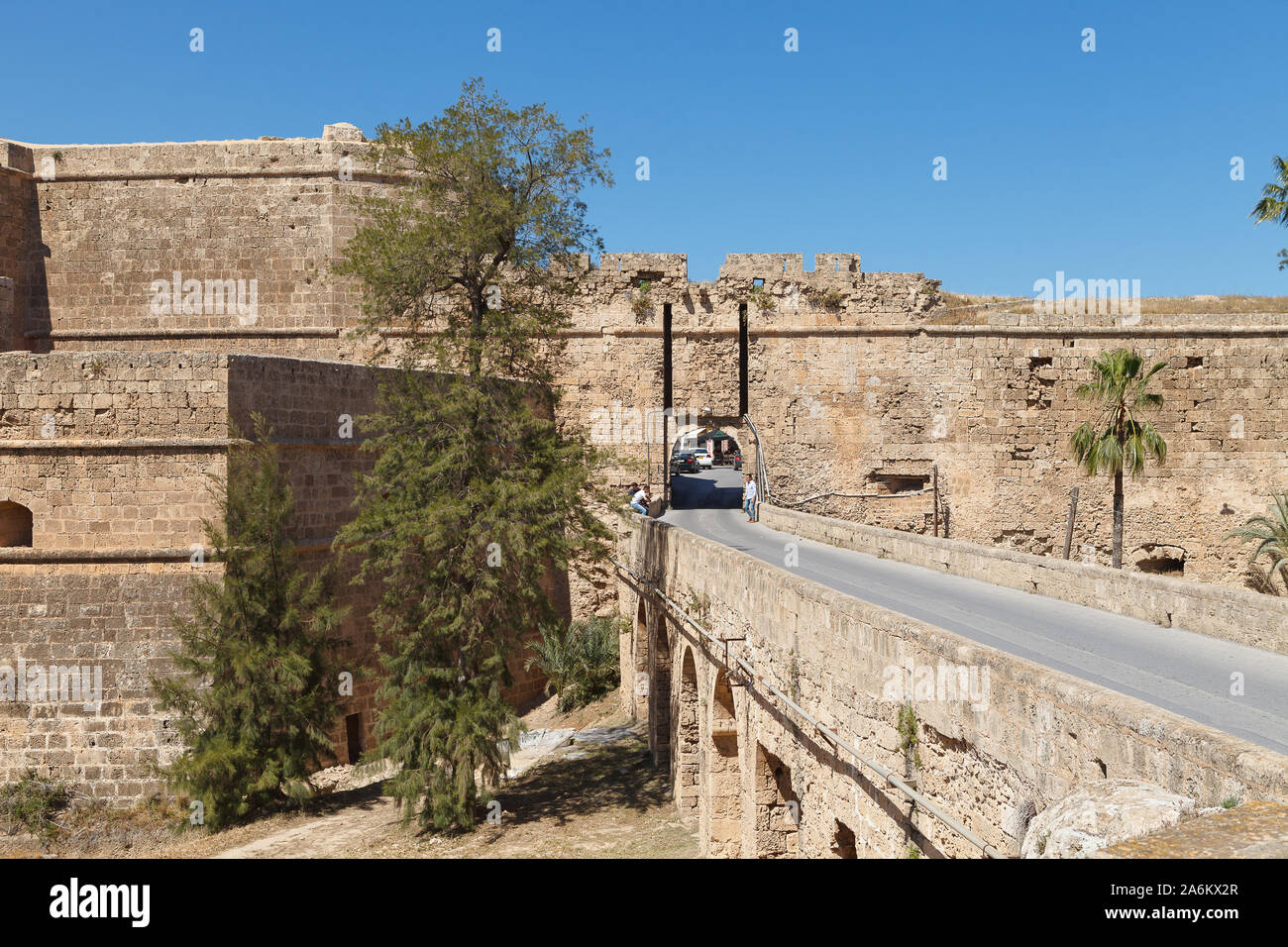City walls of Famagusta in Northern Cyprus Stock Photo - Alamy