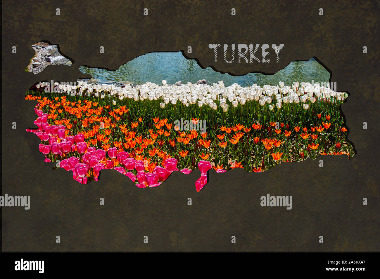 Roughly sketched out Map of Turkey as business concepts Stock Photo - Alamy