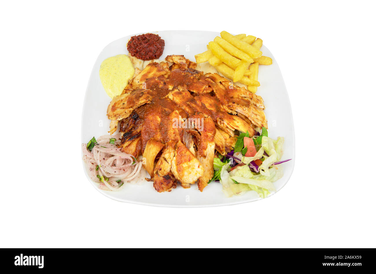 Traditional Turkish Doner Kebab meat. Shawarma or gyros. Turkish, greek ...