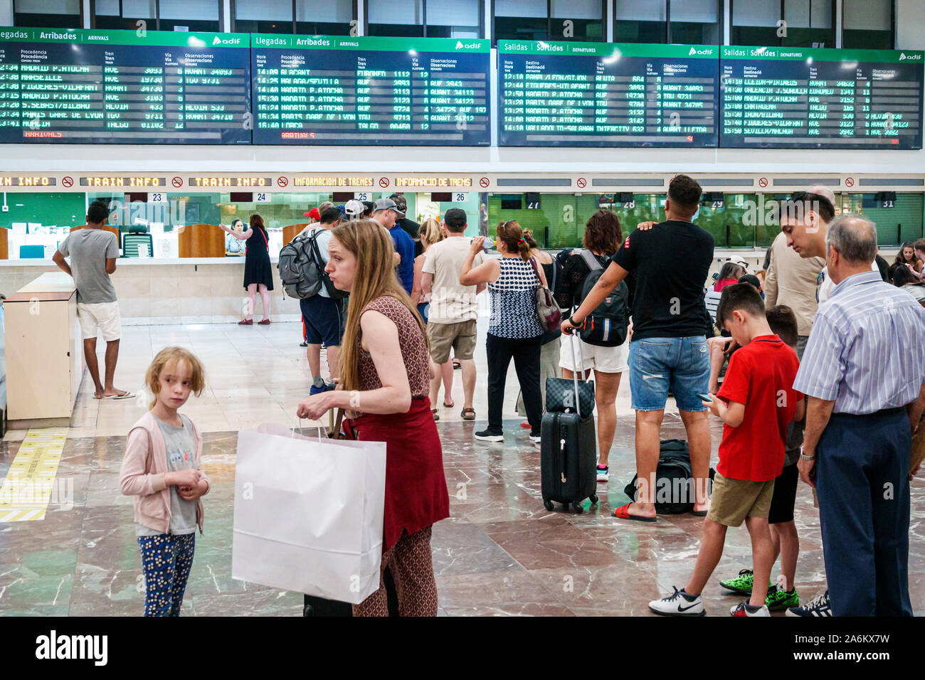 Barcelona Spain,Catalonia Catalunya,Barcelona-Sants Renfe Train Station ...