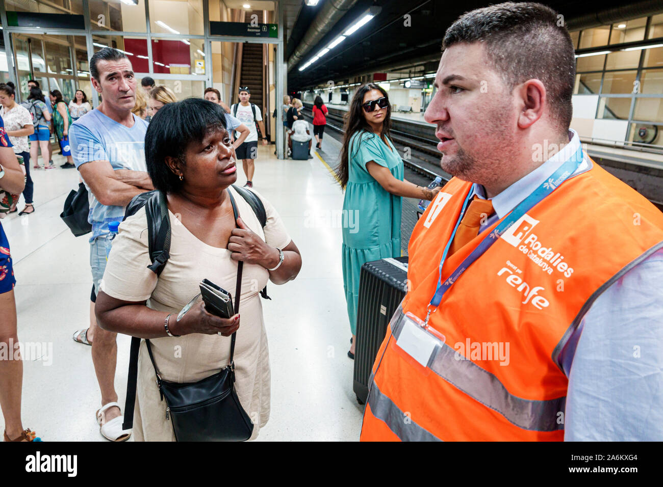 Barcelona Spain,Catalonia Catalunya,Barcelona-Sants Renfe Train Station ...