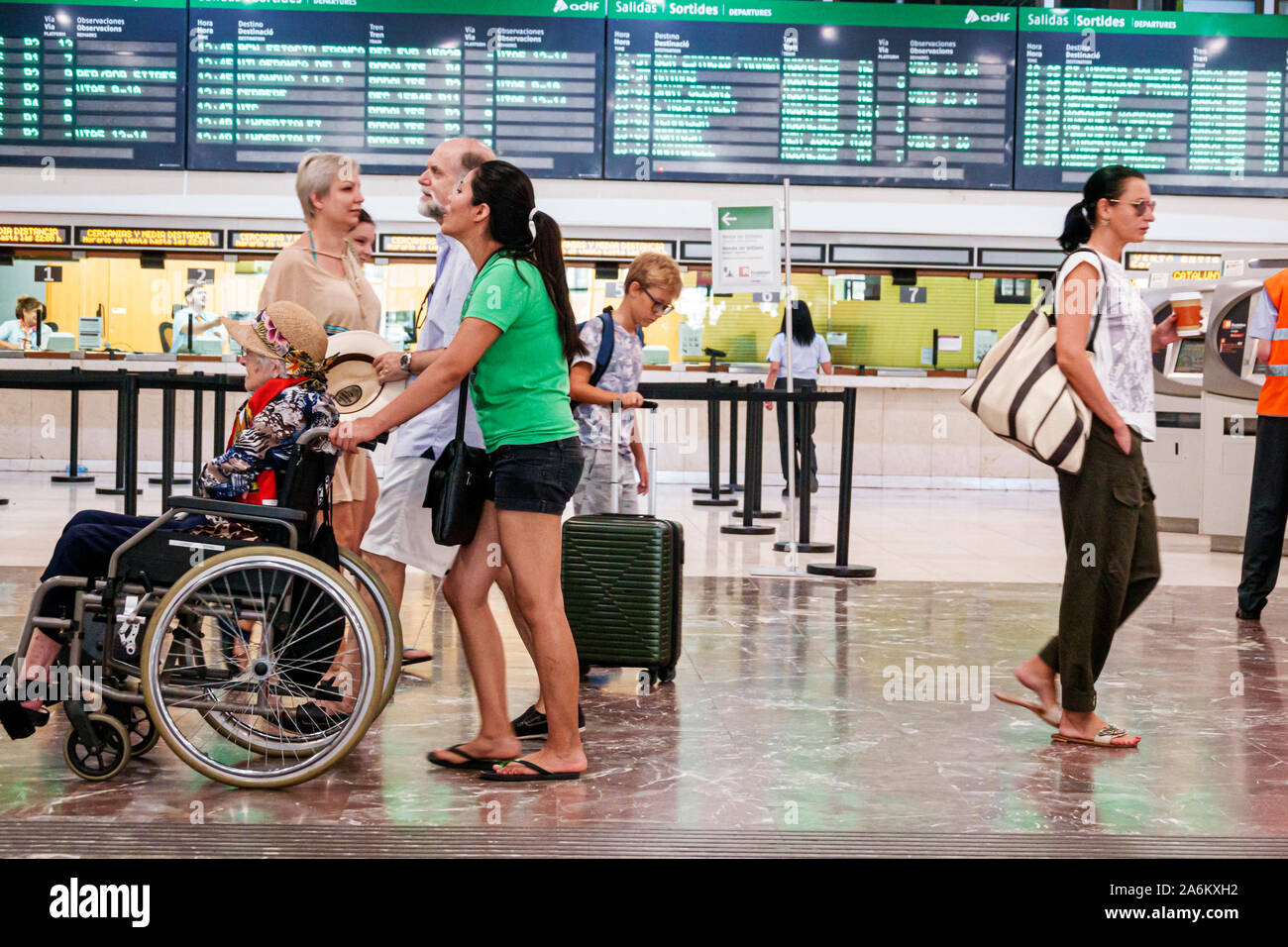 Barcelona Spain,Catalonia Catalunya,Barcelona-Sants Renfe Train Station ...