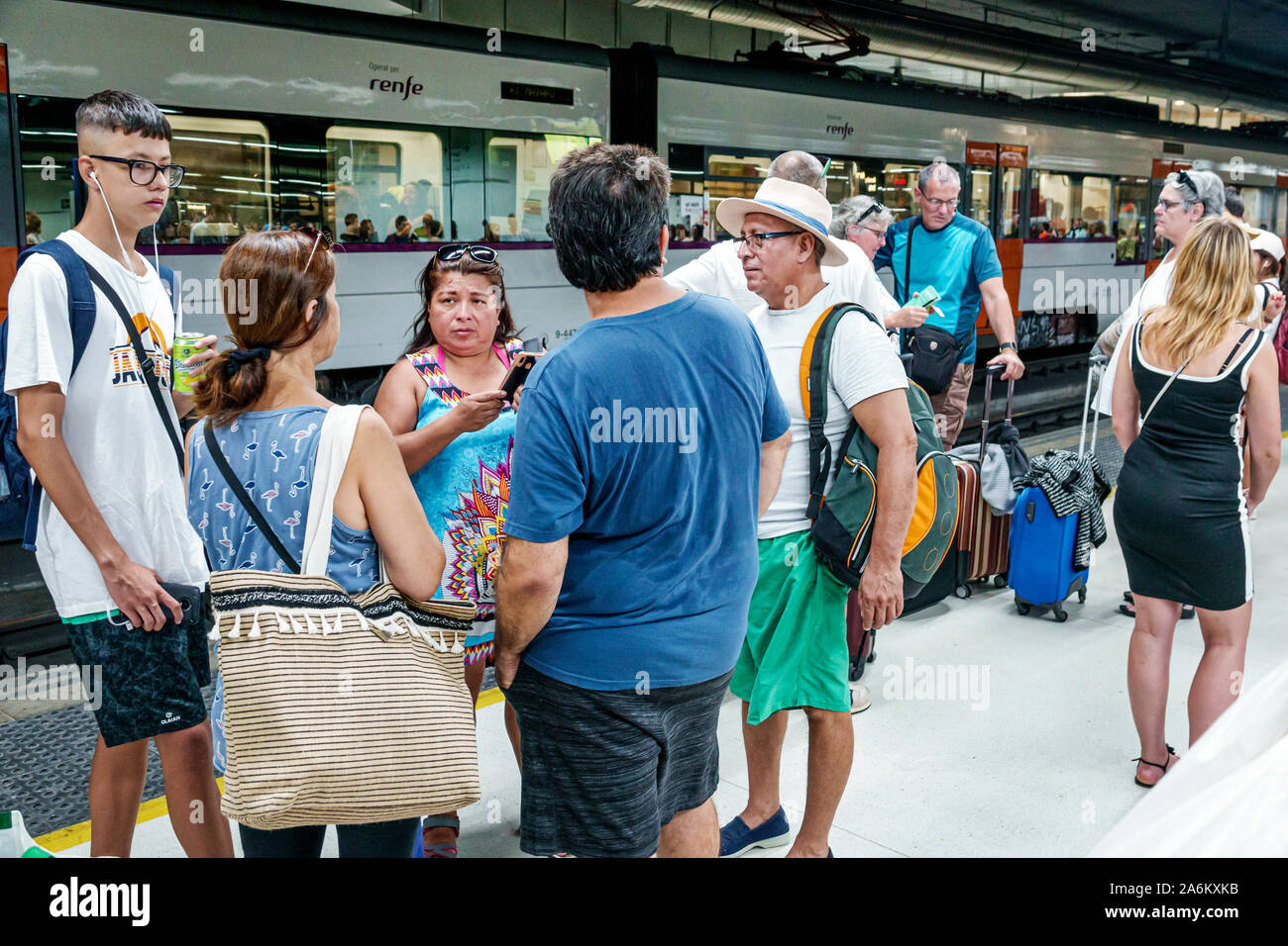 Barcelona Spain,Catalonia Catalunya,Barcelona-Sants Renfe Train Station ...