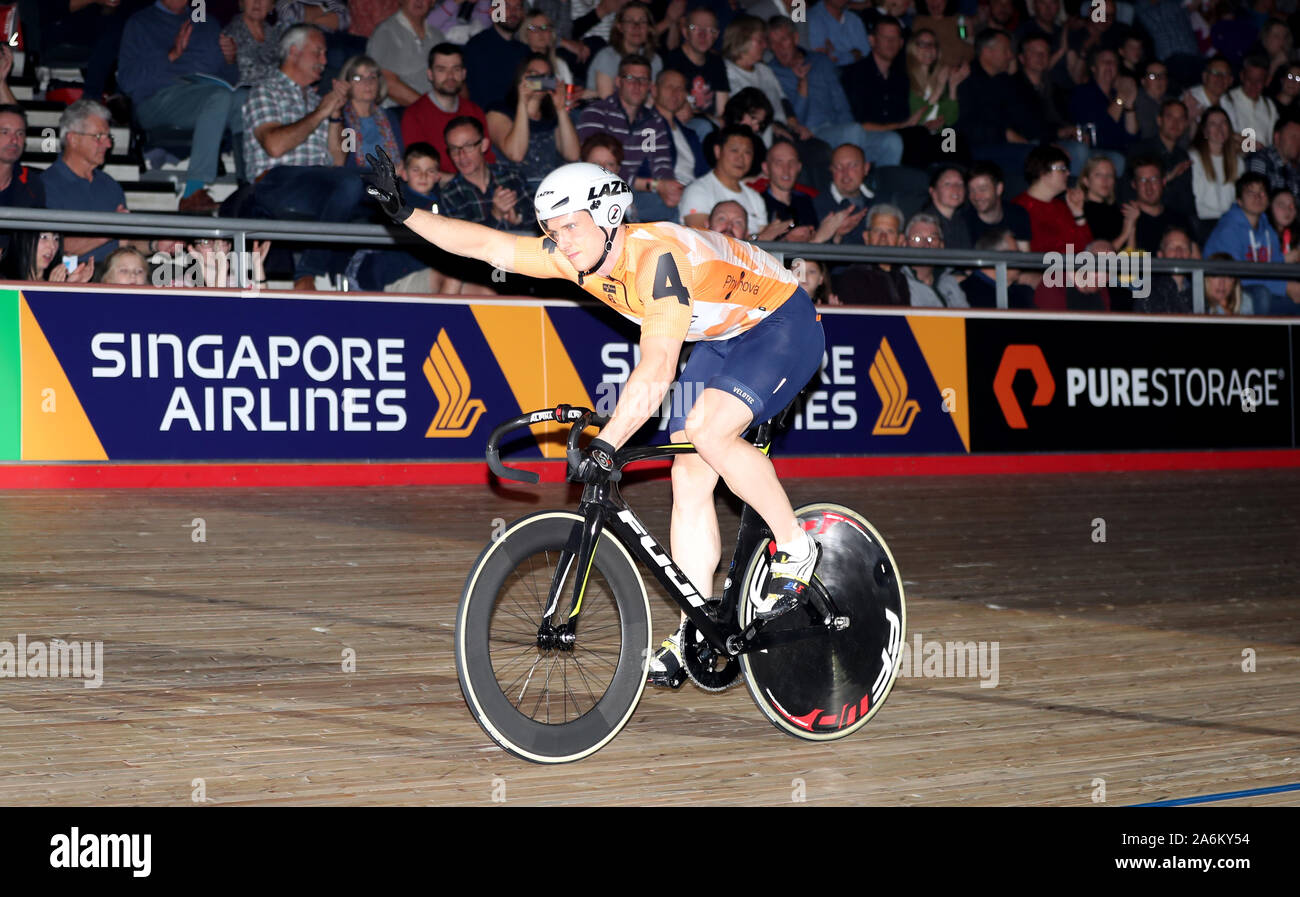Ireland’s Eoin Mullen during day six of the Phynova Six Day Cycling at ...