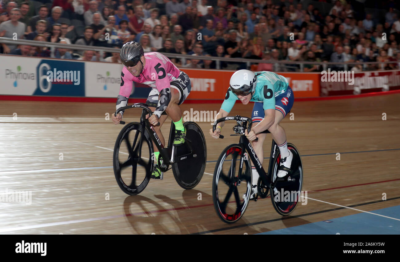 Great Britain’s James Bunting and Germany’s Robert Forstemann in the ...