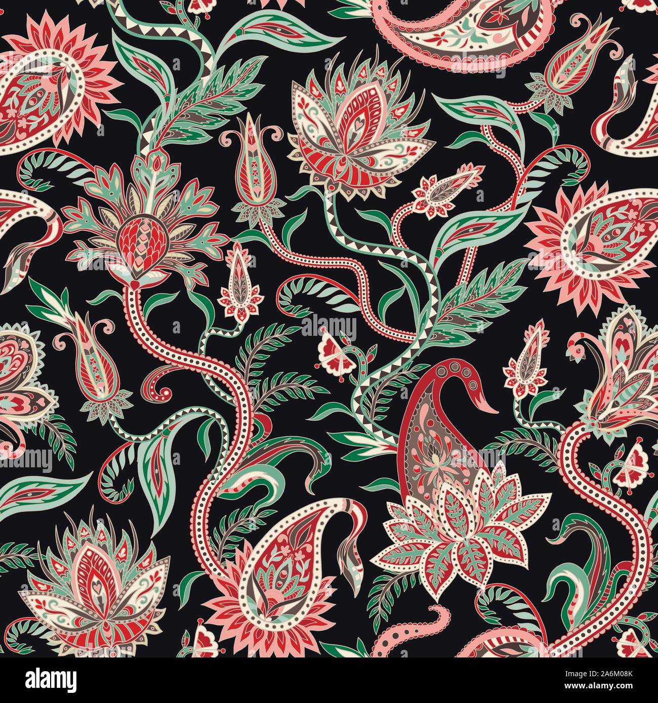 Paisleys Stock Vector Images - Alamy