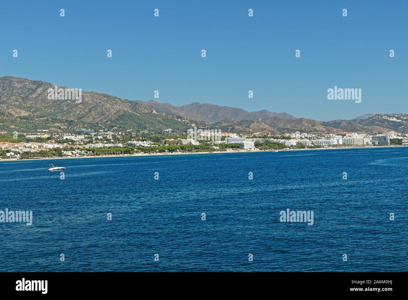 seaside view to marbella Stock Photo - Alamy