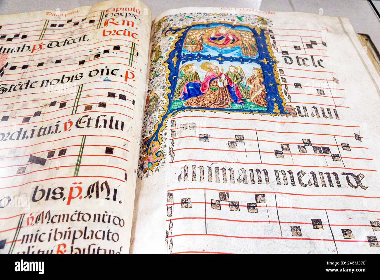 Medieval illuminated manuscript scene hi-res stock photography and ...