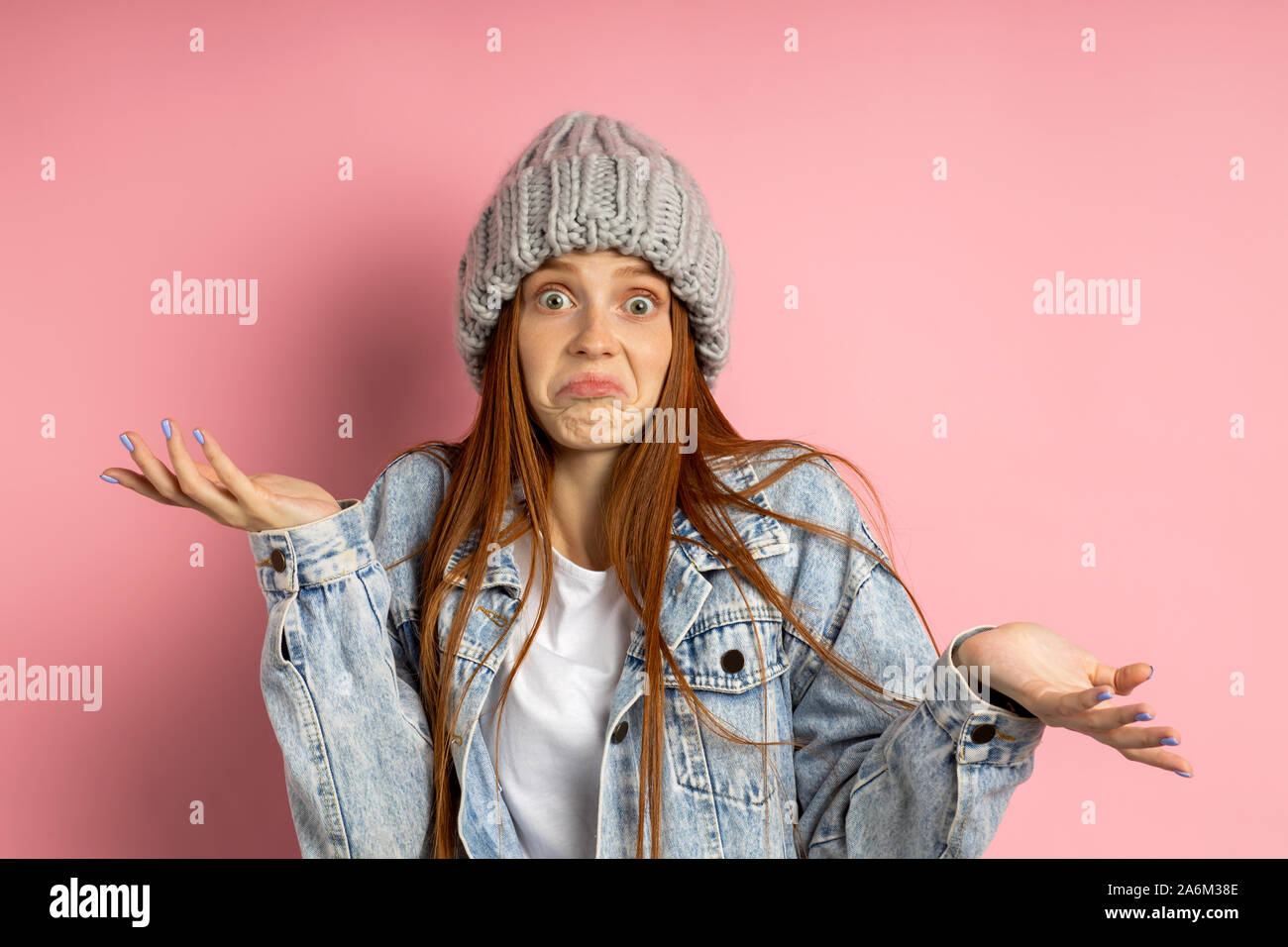 Woman Embarrassed Face In Hands High Resolution Stock Photography and ...