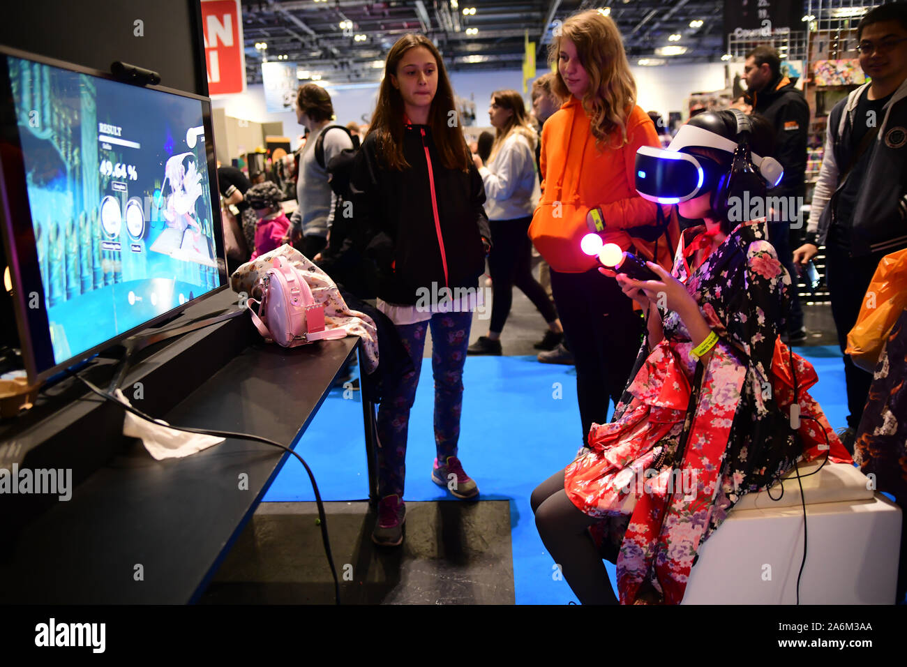 London, UK. 27th October, 2019. Cosplay fans attends the MCM Comic Con ...