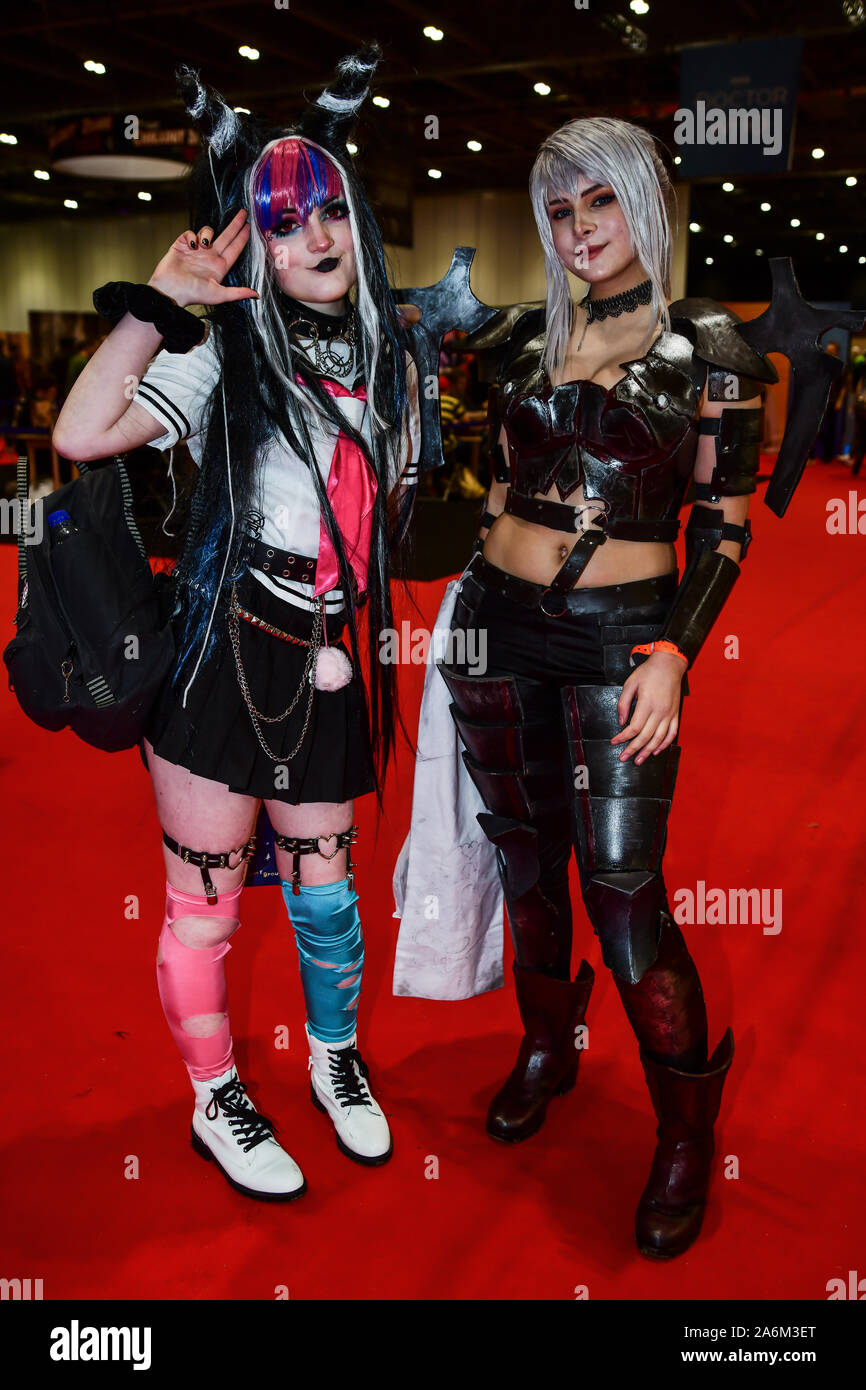 London, UK. 27th October, 2019. Cosplay fans attends the MCM Comic Con ...