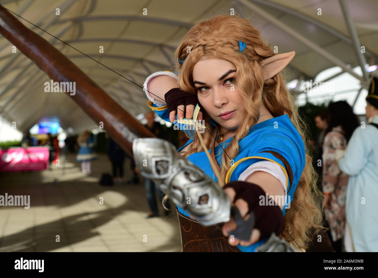 London, UK. 27th October, 2019. Cosplay fans attends the MCM Comic Con ...