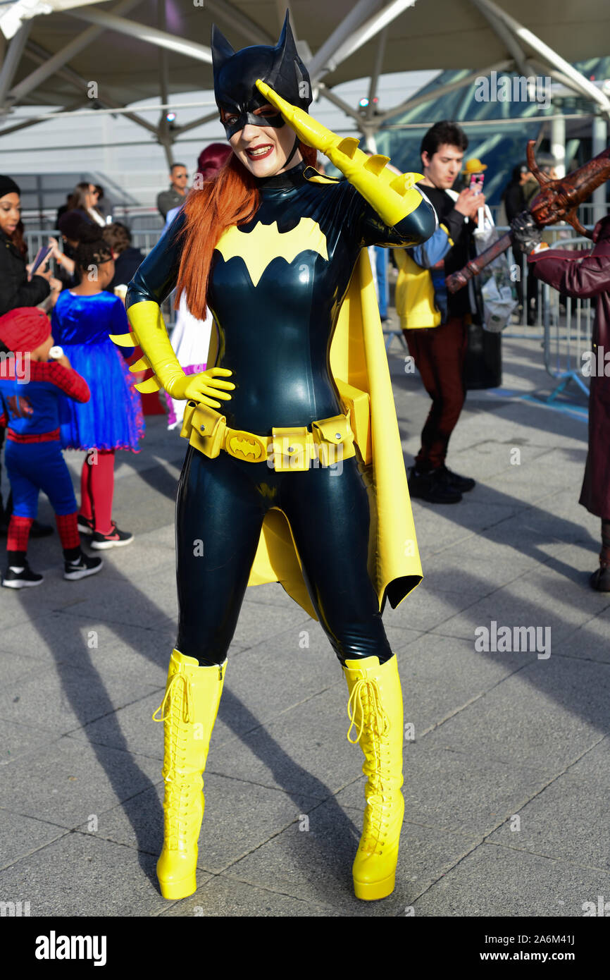 London, UK. 27th October, 2019. Cosplay fans attends the MCM Comic Con ...