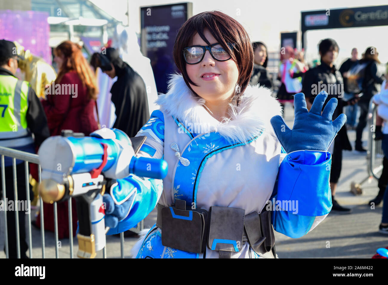 London, UK. 27th October, 2019. Cosplay fans attends the MCM Comic Con ...
