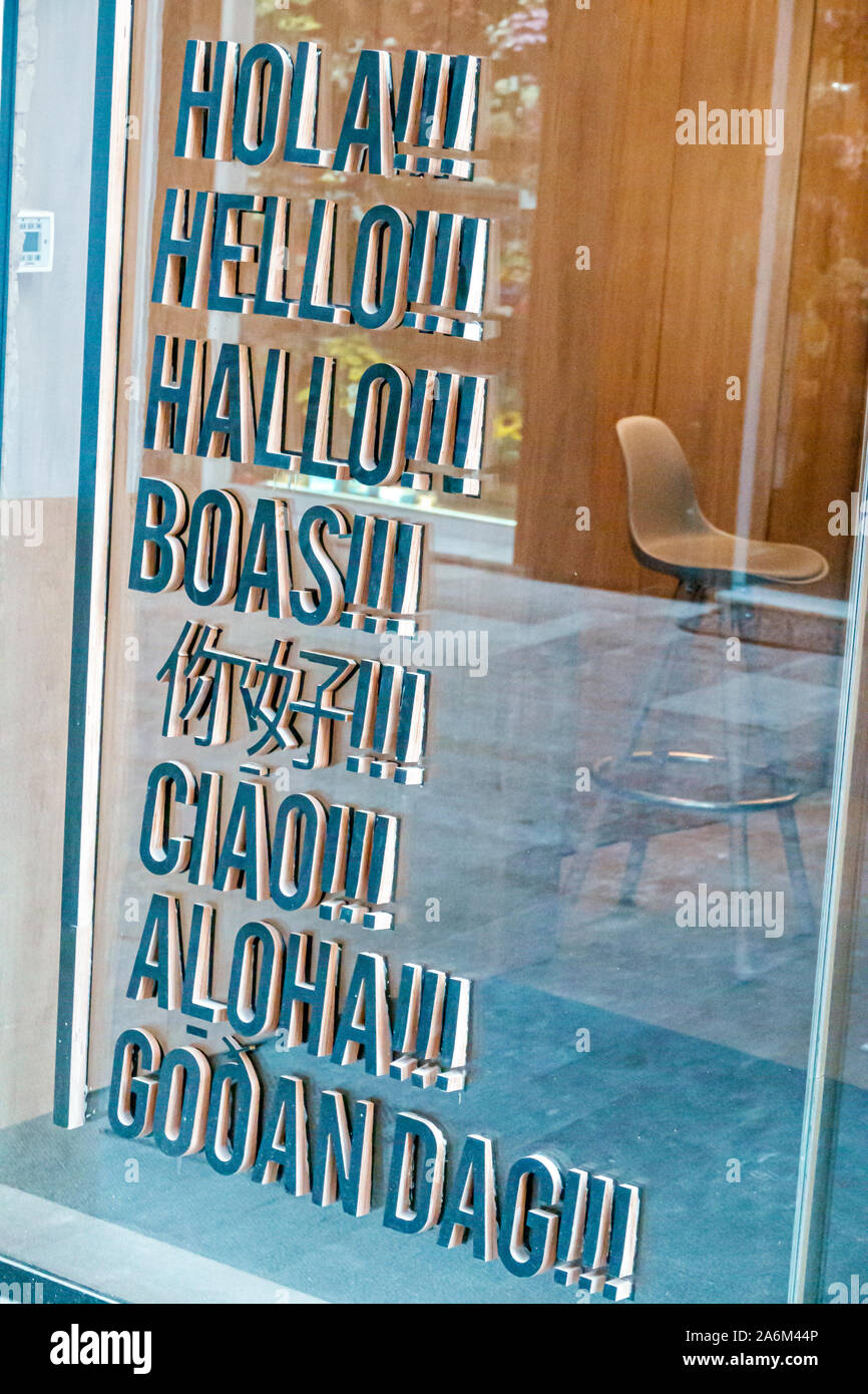 Multi language sign hi-res stock photography and images - Alamy