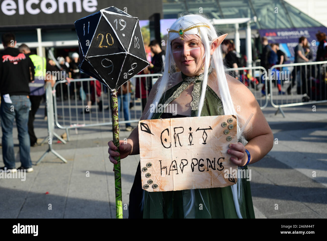 London, UK. 27th October, 2019. Cosplay fans attends the MCM Comic Con ...