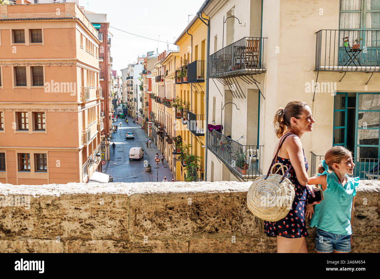 Valencia Spain,Ciutat Vella,old city,historic district,Torres de Quart ...