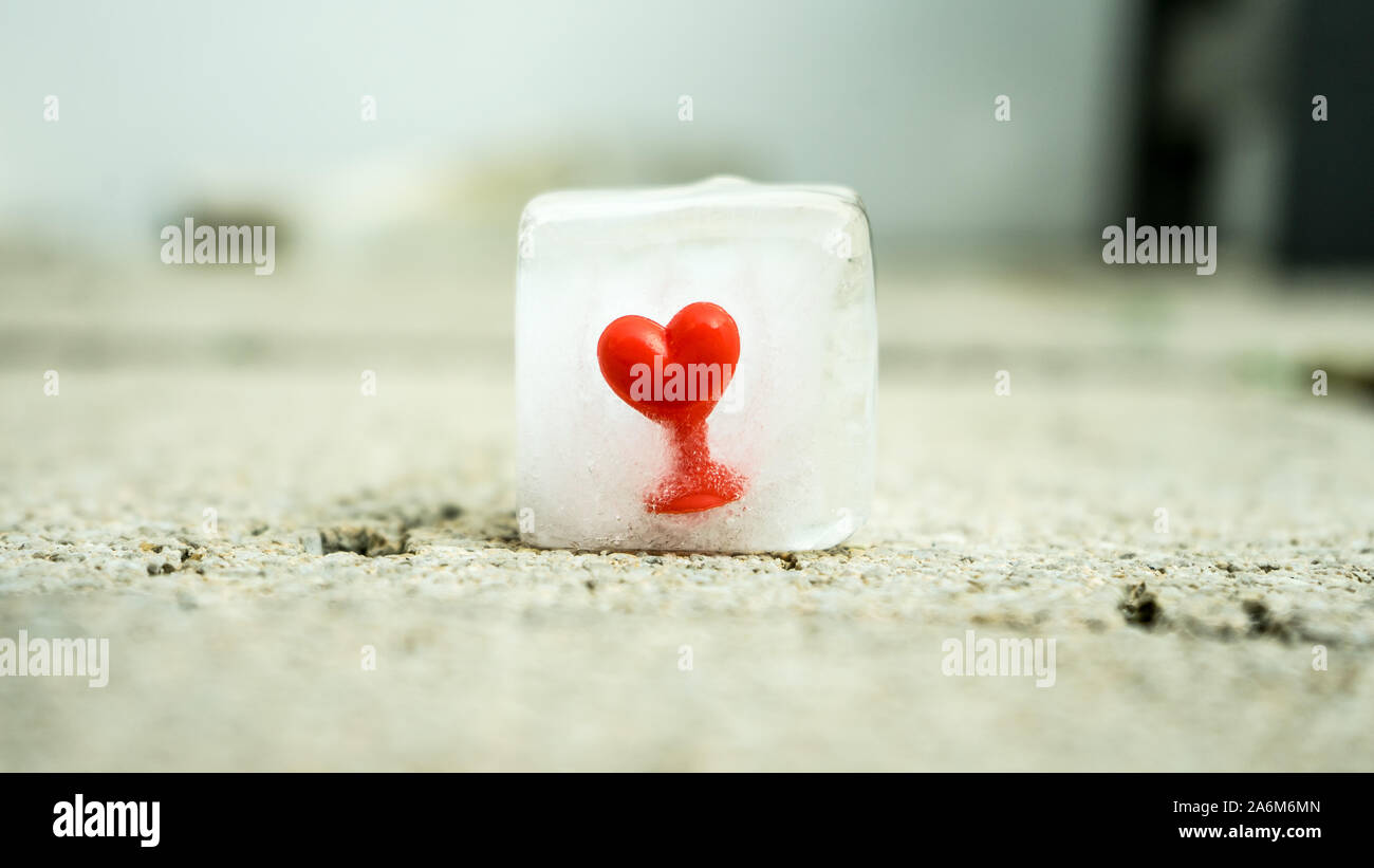 Ice Cube Melting In The Sun