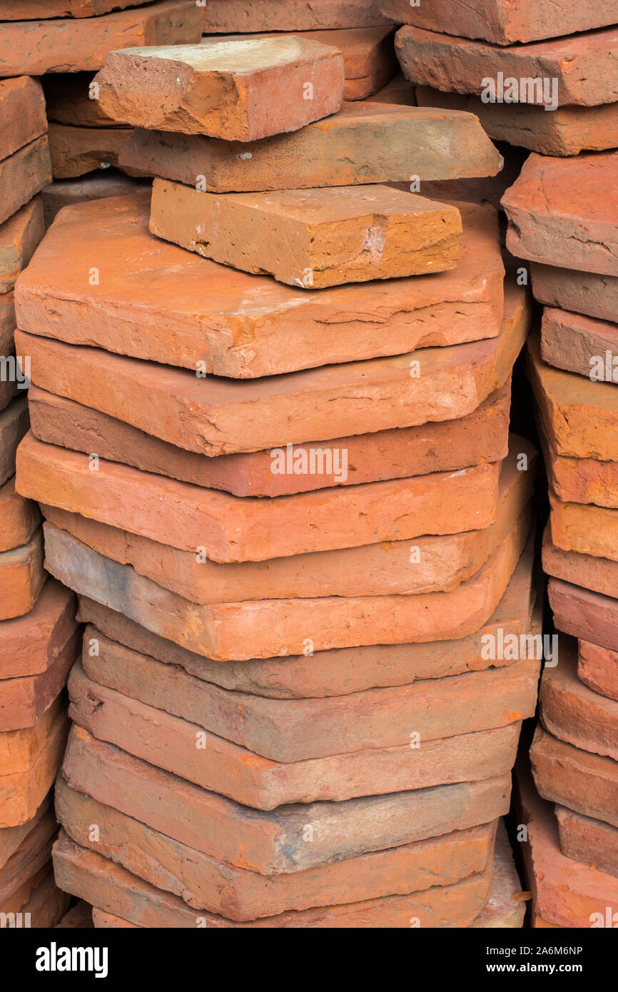 Load of bricks in stock for construction purpose Stock Photo - Alamy