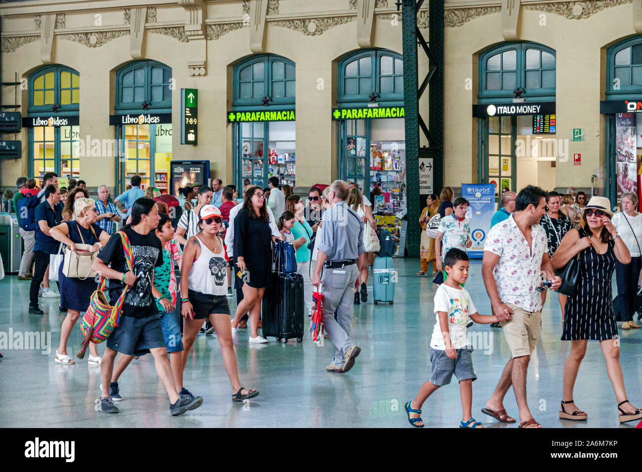 Valencia Spain,Estacio del Nord,Renfe train railway station,inside ...