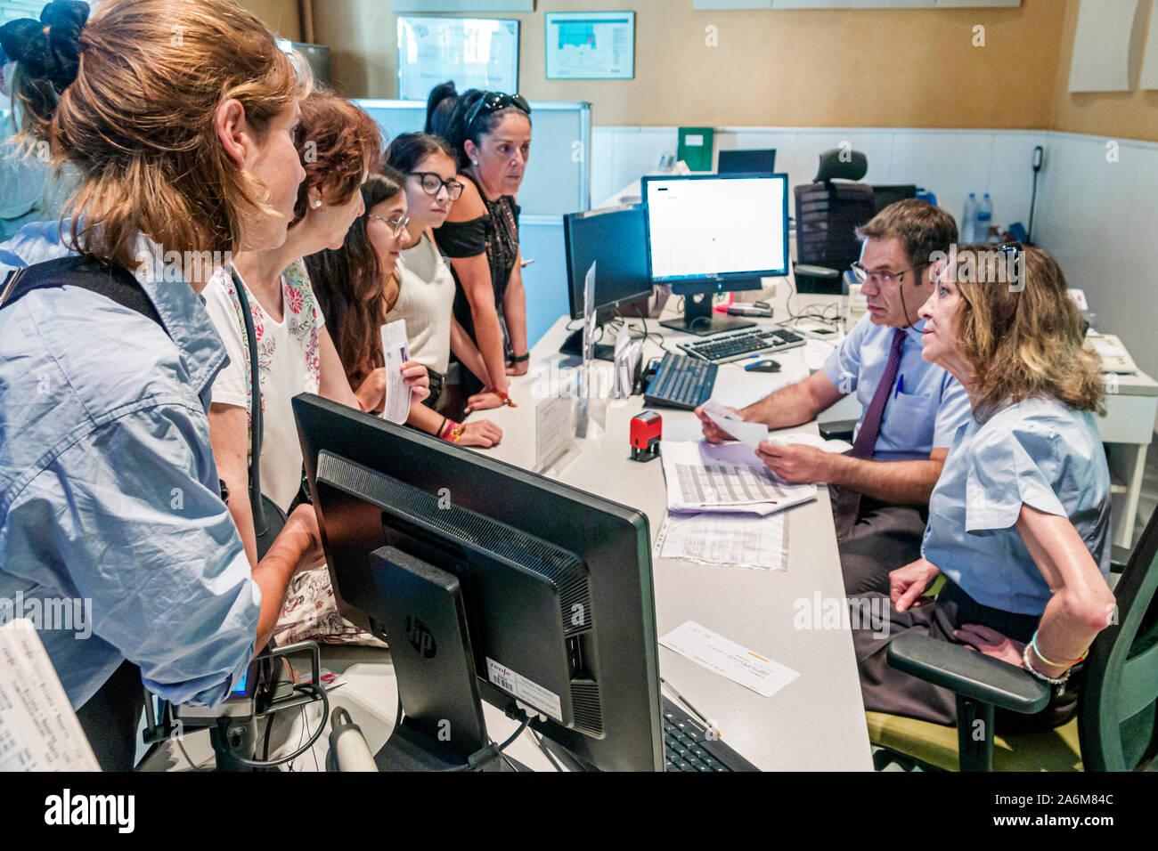 Valencia Spain,Estacio del Nord,Renfe train railway station,customer ...