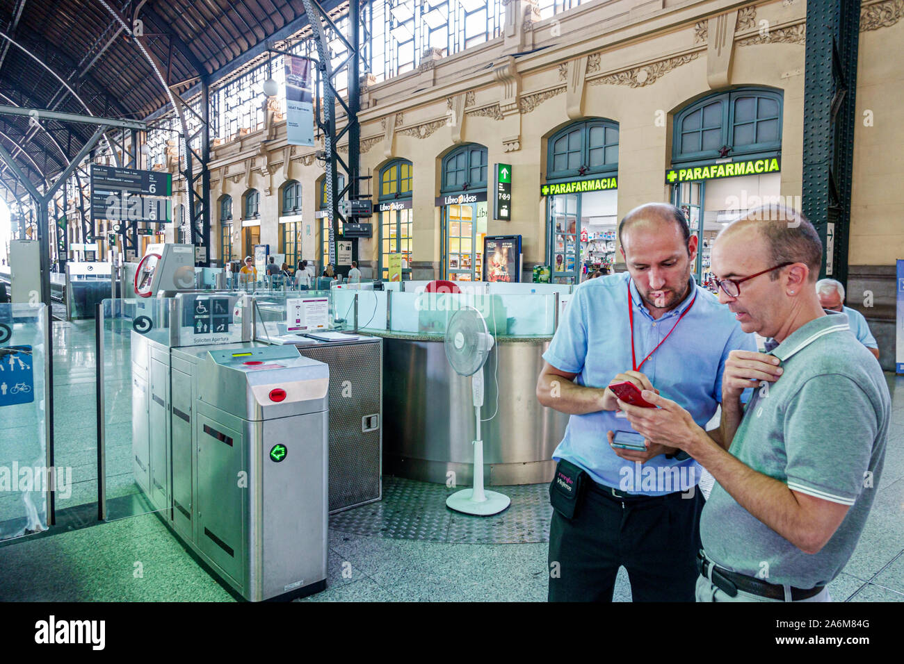 Valencia Spain,Estacio del Nord,Renfe train railway station,inside ...