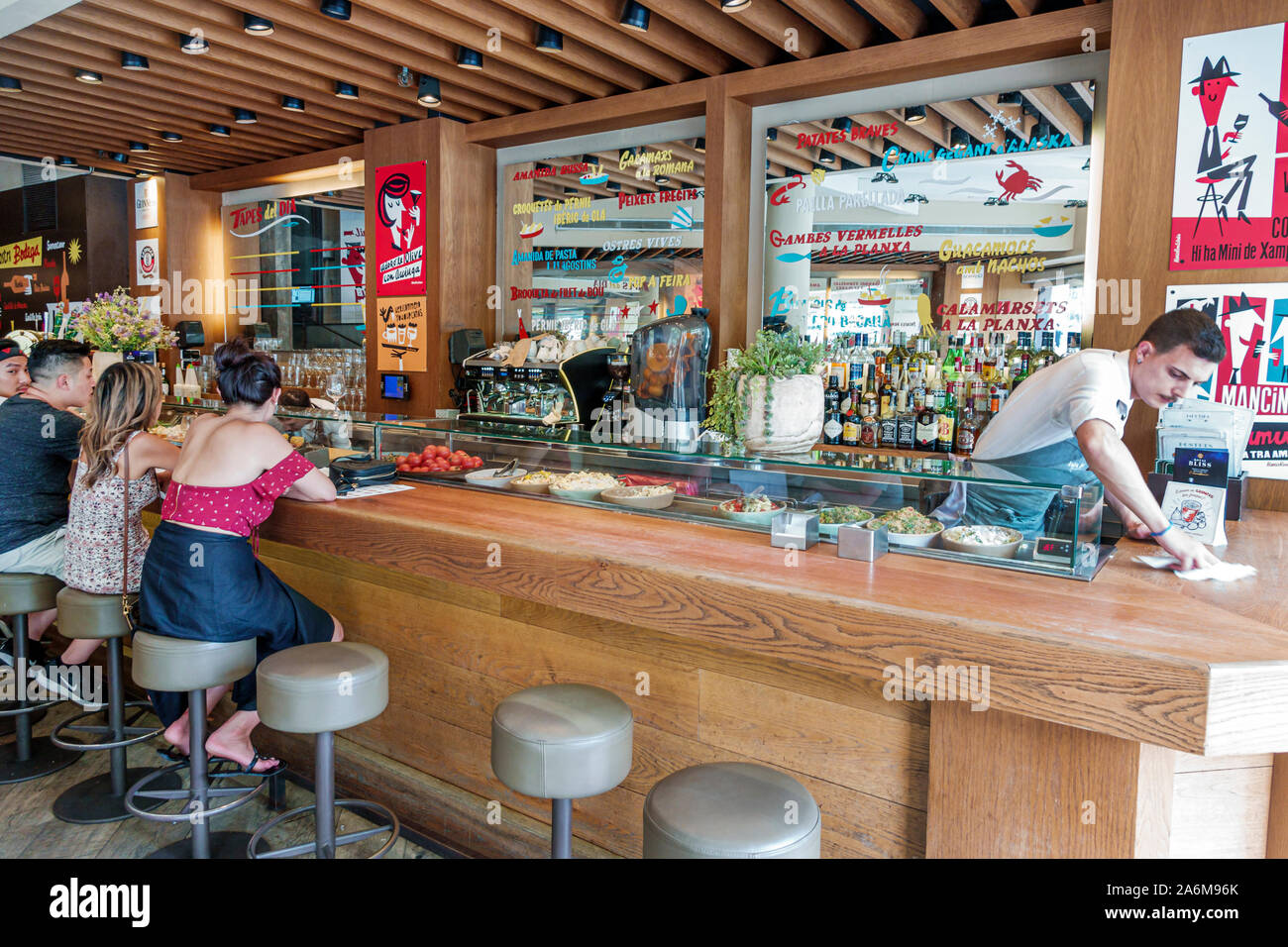 Barcelona Spain,Catalonia Passeig de Gracia,Tapa Tapa,restaurant ...
