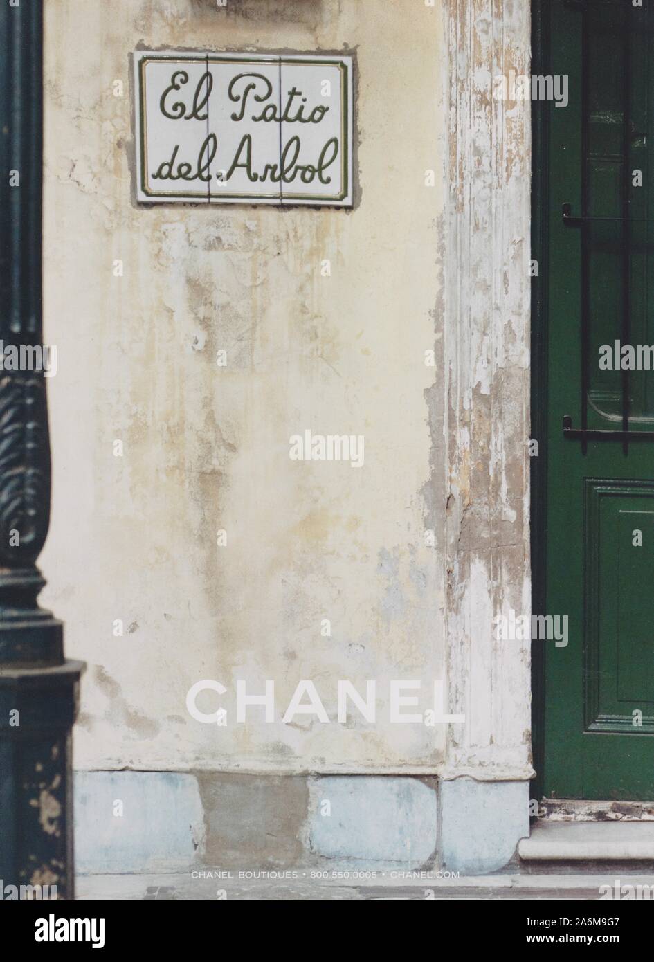 poster advertising CHANEL with Freja Beha Erichsen in paper magazine ...