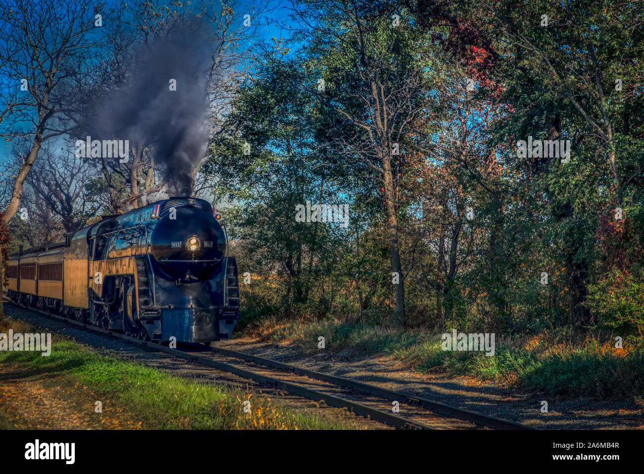 Antique steam locomotives at Strasbirg Railroad, Lancaster ...