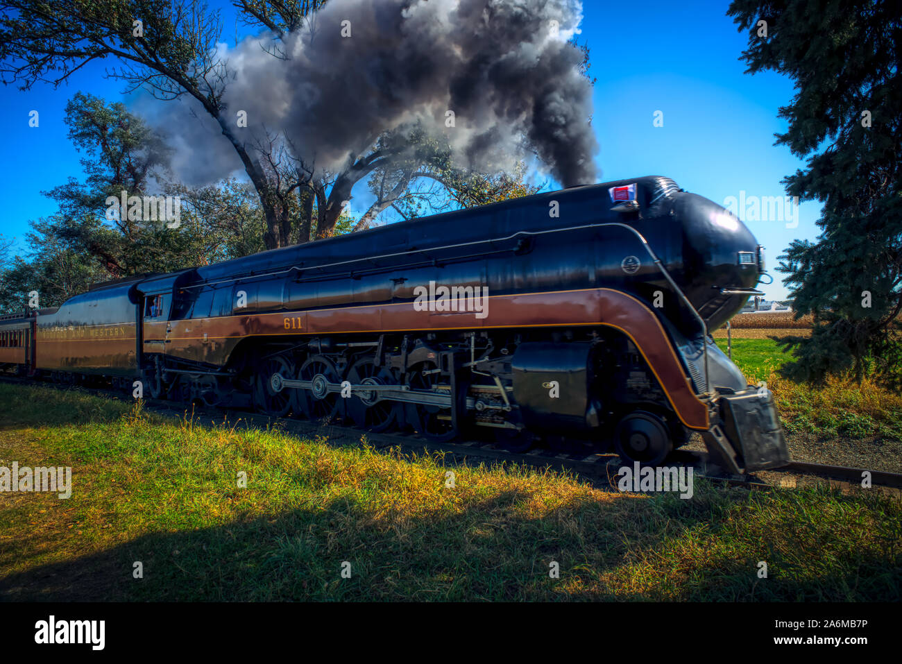 Antique steam locomotives at Strasbirg Railroad, Lancaster ...