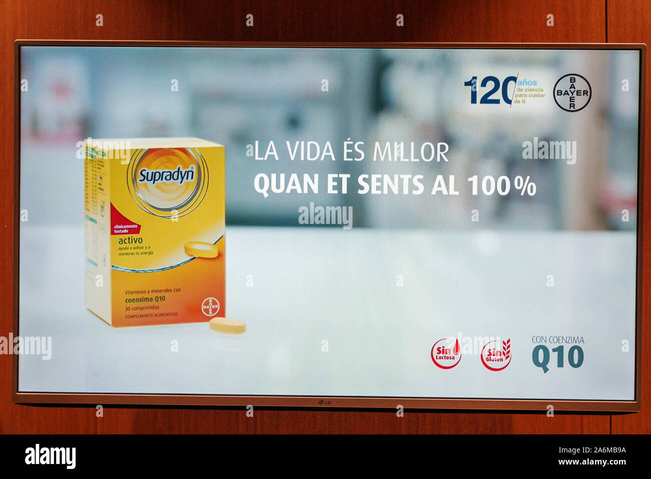 Barcelona Spain,Catalonia Catalunya,TV television screen,commercial ...