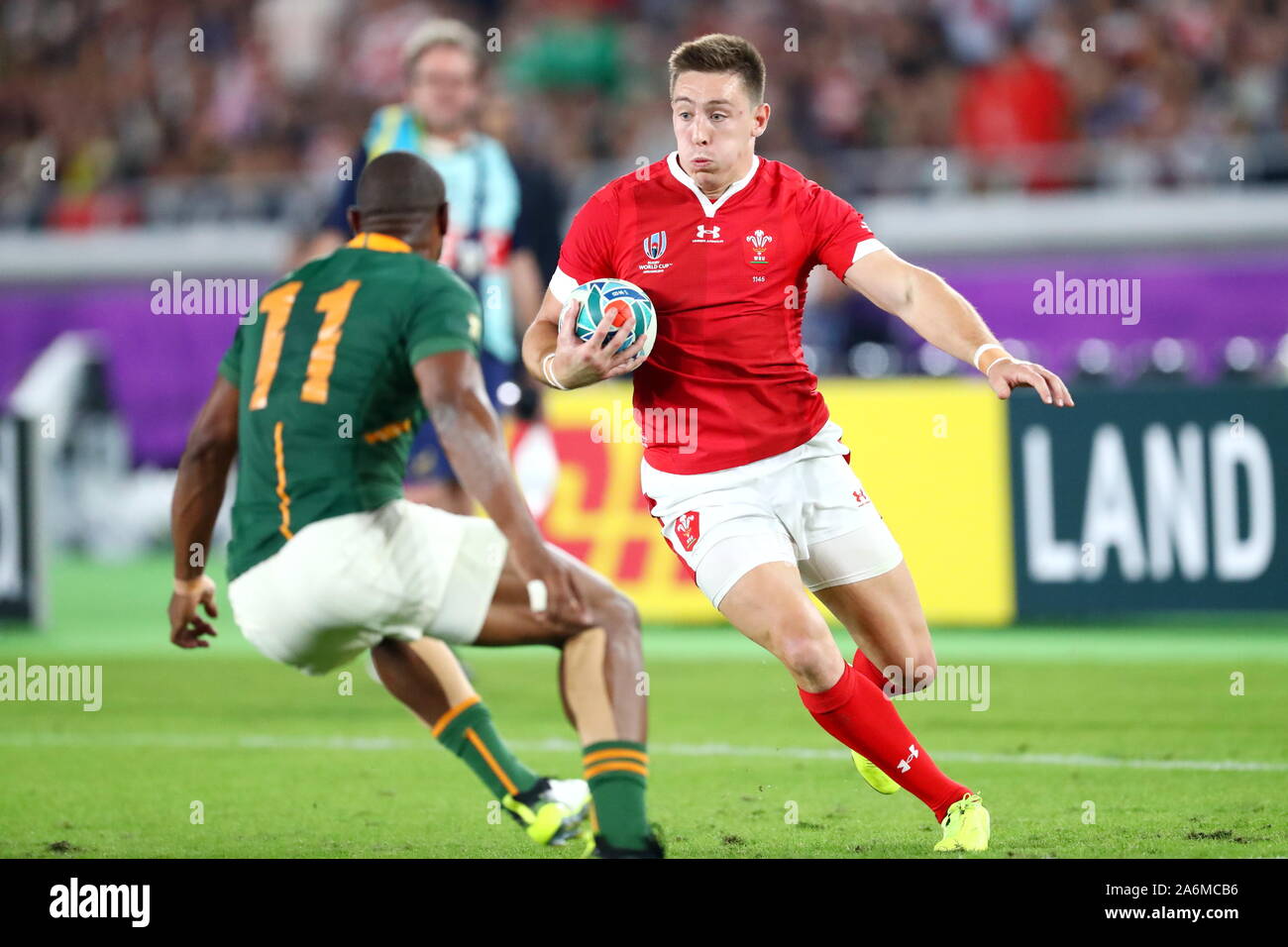 Yokohama, Kanagawa, Japan. 27th Oct, 2019. Josh Adams (WAL) Rugby ...