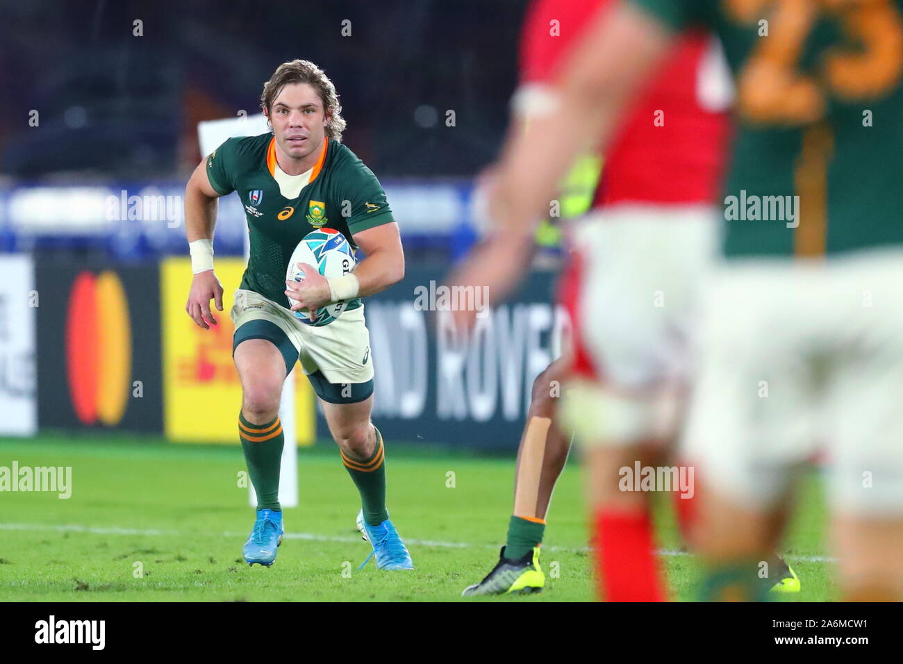 Yokohama, Kanagawa, Japan. 27th Oct, 2019. Faf de Klerk (RSA) Rugby ...