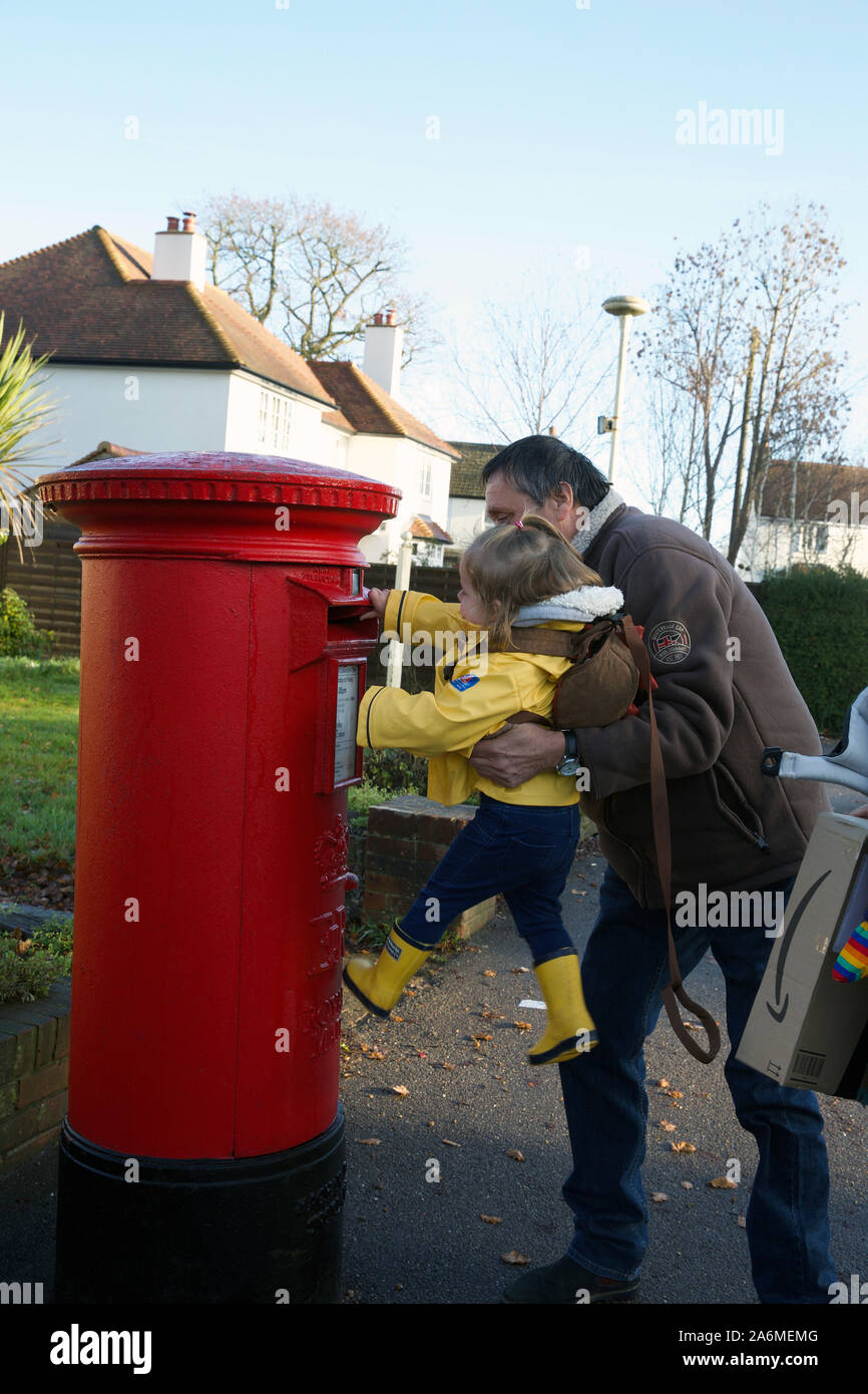 Child posting letter hi-res stock photography and images - Alamy