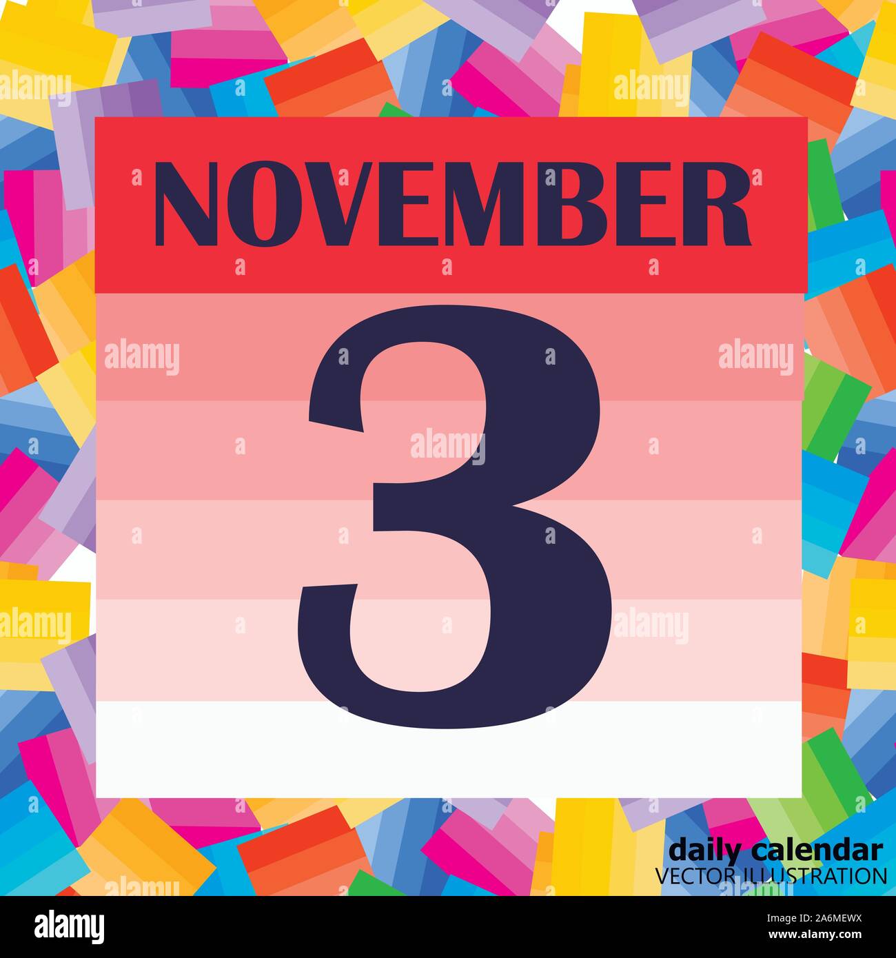 November 3 icon. For planning important day. Banner for holidays and ...