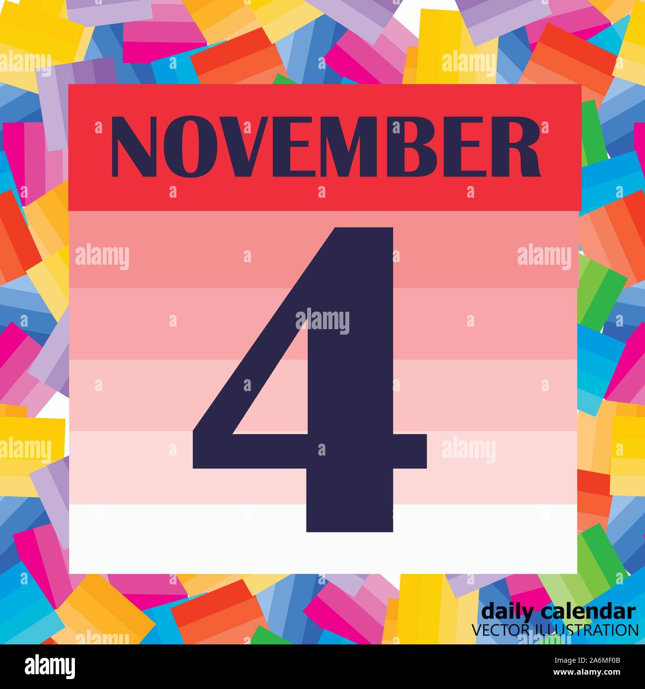 November 4 icon. For planning important day. Banner for holidays and ...