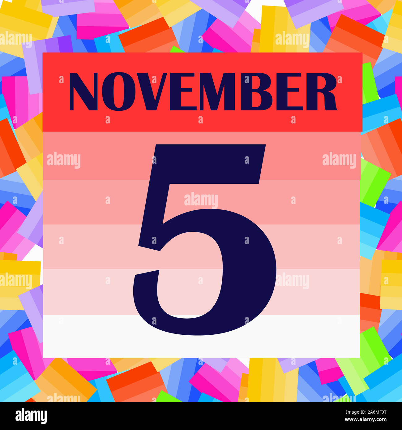 November 5 icon. For planning important day. Banner for holidays and ...